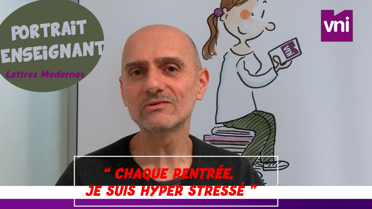 Portrait vidéo : "chaque rentrée, je suis hyper stressé" - VousNousIls
