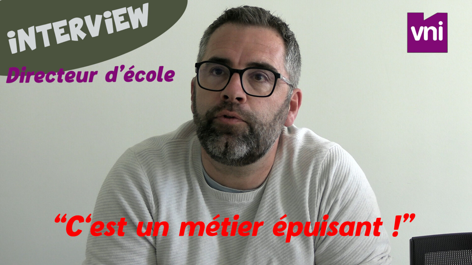 Portrait vidéo : "Directeur d’école, c’est un métier épuisant ...